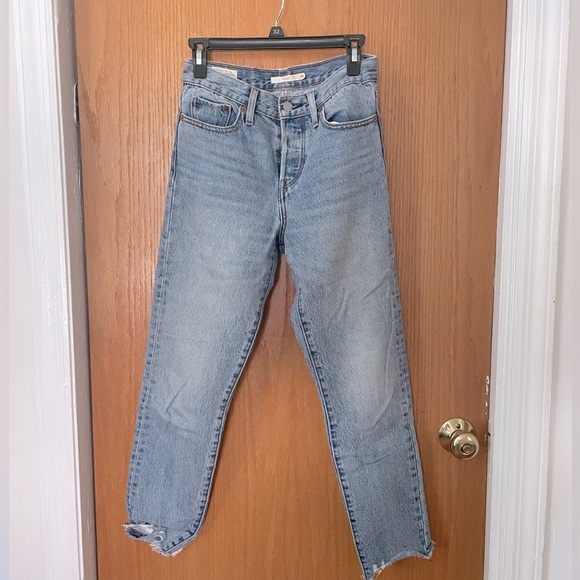 Levi's | Jeans | Levis Skinny Wedgie Jean Button Fly Raw Hem | Poshmark